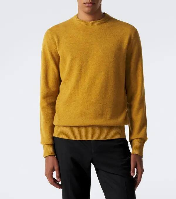 Zegna Wool And Cashmere Sweater - Yellow