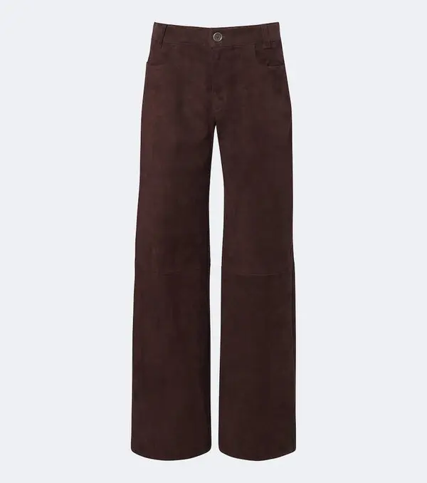 Stouls Lilou Ten Suede Wide-leg Pants