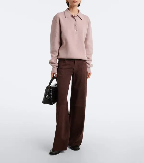 Stouls Lilou Ten Suede Wide-leg Pants