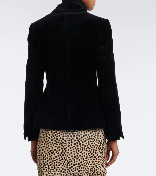 RÓHE Single-breasted Cotton Velvet Blazer