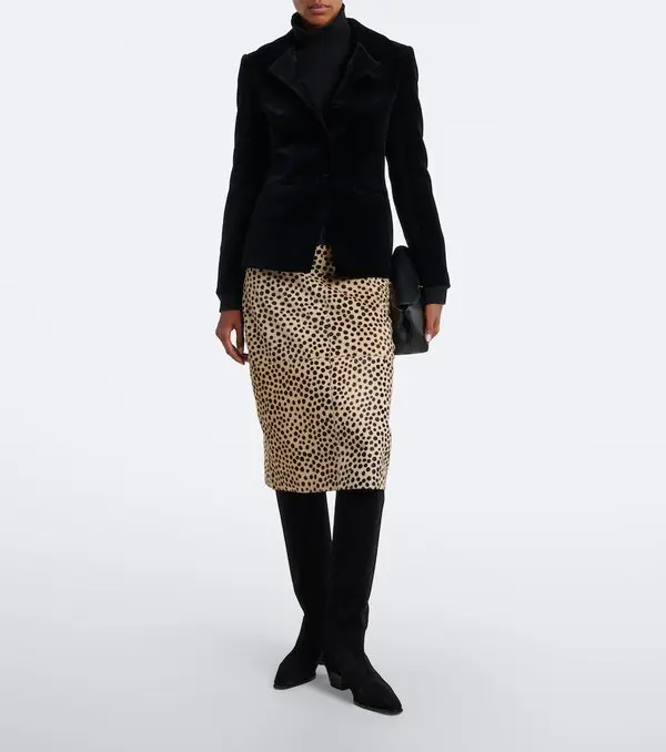 RÓHE Single-breasted Cotton Velvet Blazer