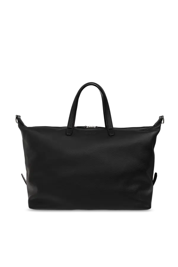 Brioni Leather Travel Bag - Grey