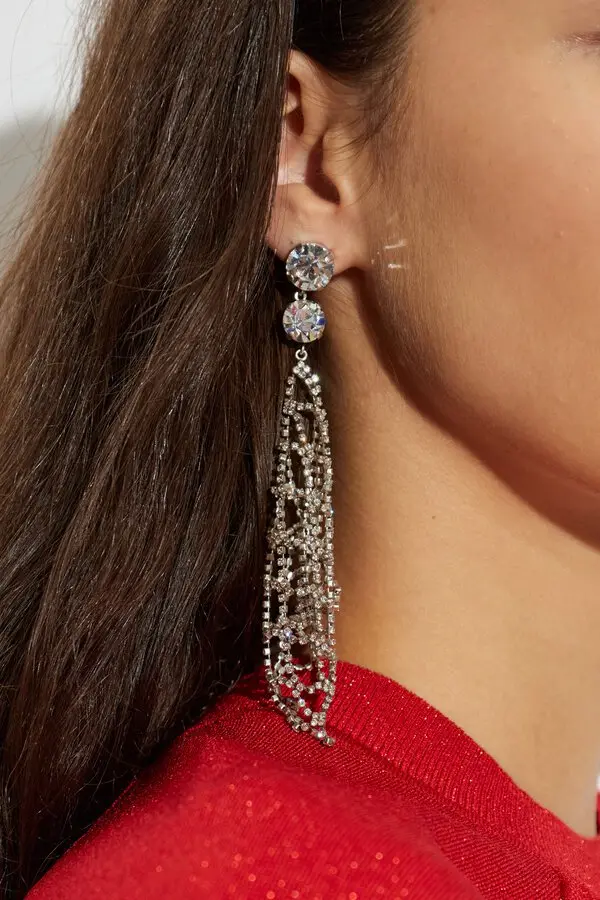 Isabel Marant Étoile Long Earrings With Shimmering Crystals