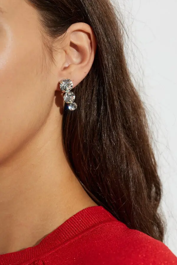 Isabel Marant Étoile Long Earrings With Shimmering Crystals