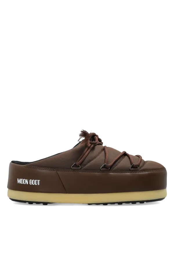 Moon Boot Mb Evx Nylon’ Slides - Brown