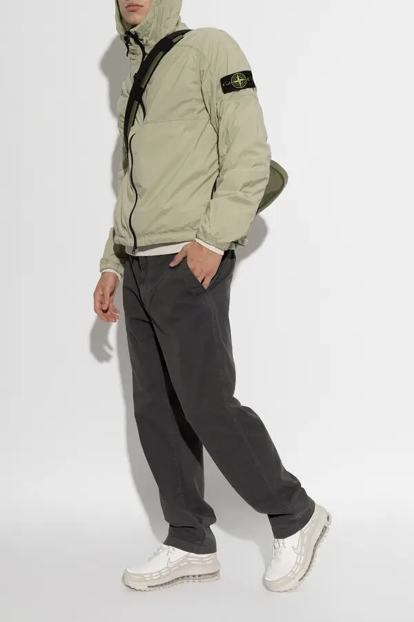 Stone Island Jacket With Logo Patch