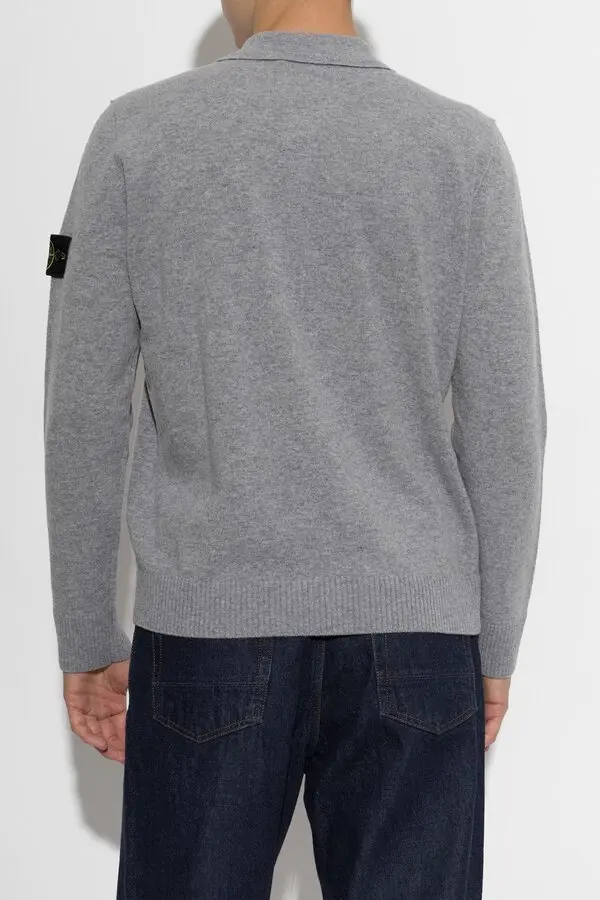 Stone Island Wool Polo Sweater