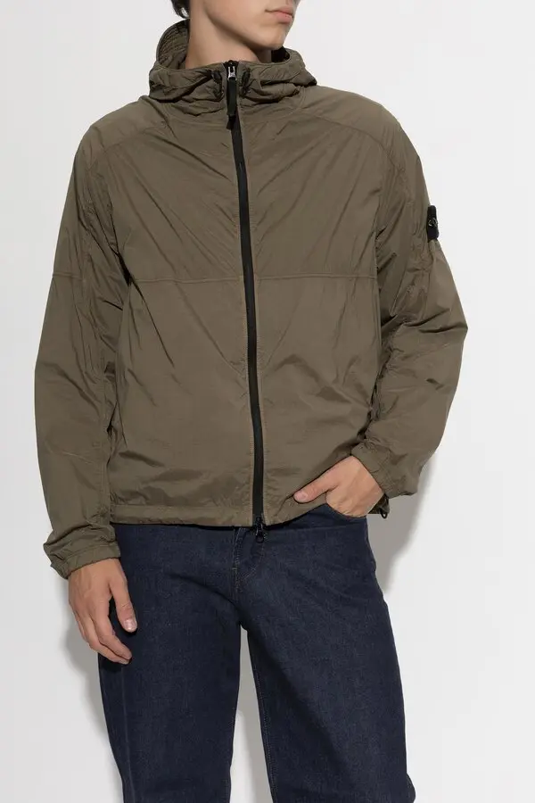 Stone Island Jacket With Logo Patch
