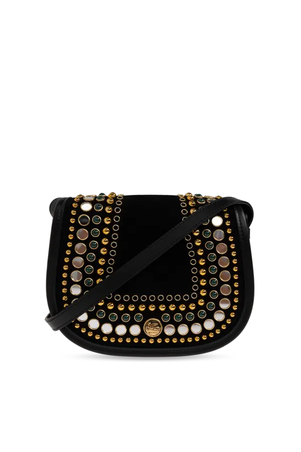Etro Suede Bag With Embellishments - Black