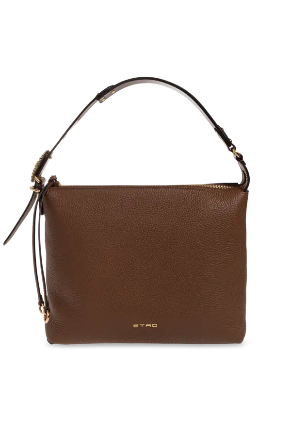 Etro Hobo Medium’ Leather Bag - Brown