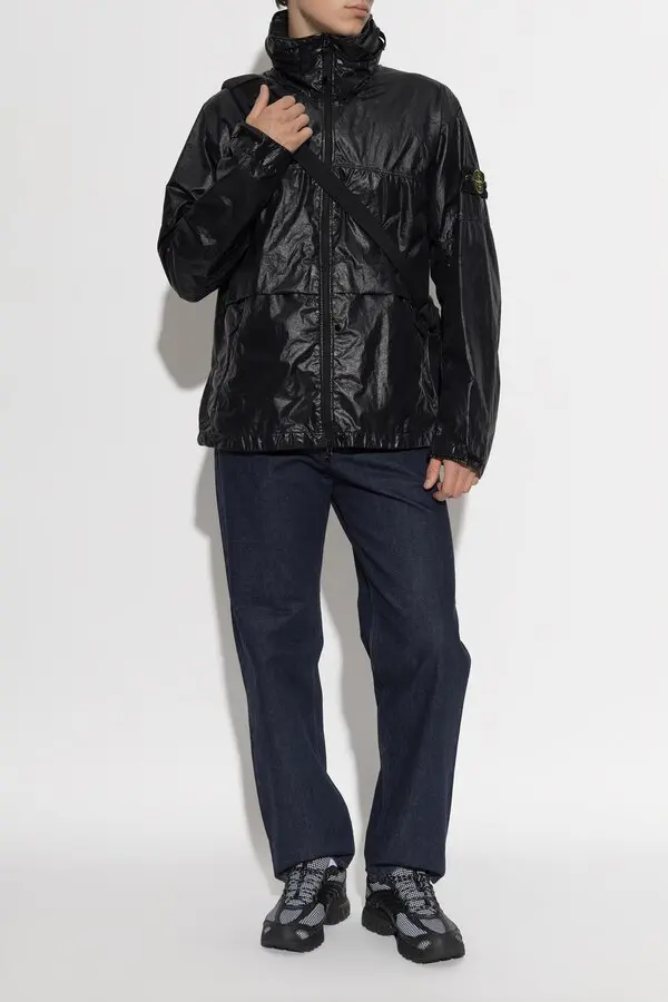 Stone Island Jacket With A Concealed Hood