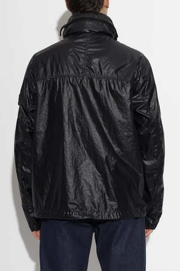 Stone Island Jacket With A Concealed Hood