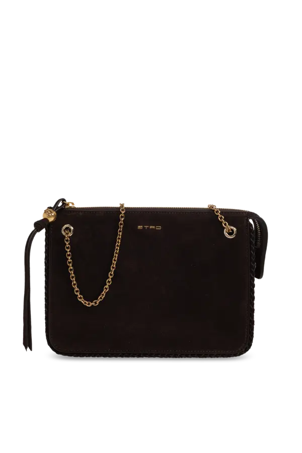 Etro Suede Bag With Logo