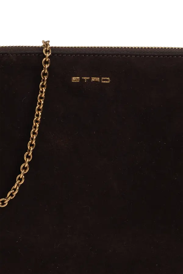 Etro Suede Bag With Logo