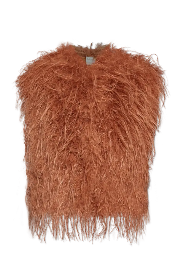 FORTE_FORTE Faux Fur Vest