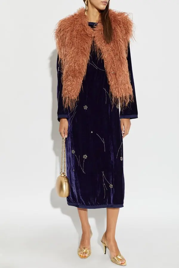 FORTE_FORTE Faux Fur Vest