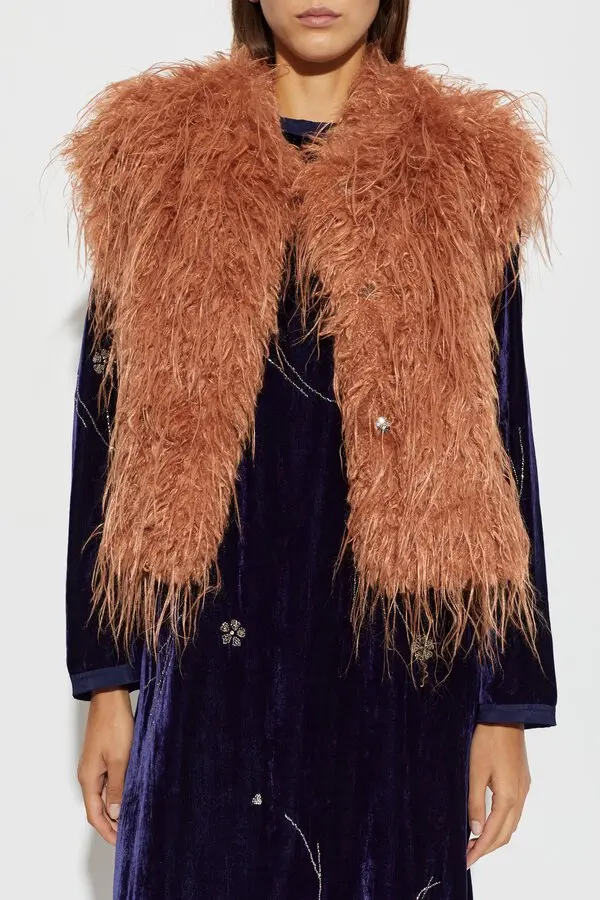 FORTE_FORTE Faux Fur Vest