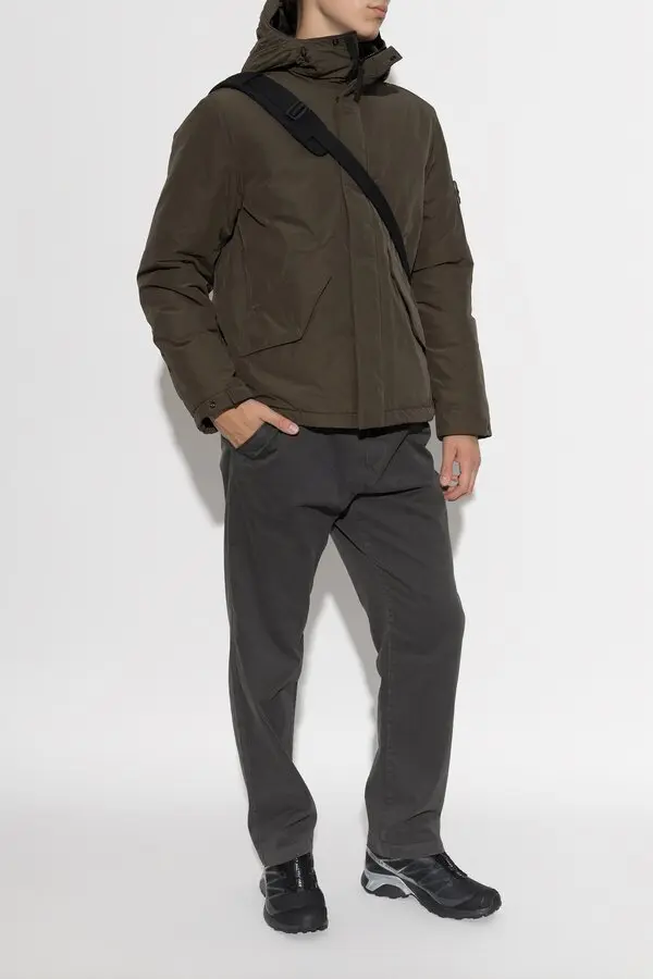 Stone Island Insulated Jacket With Logo Patch