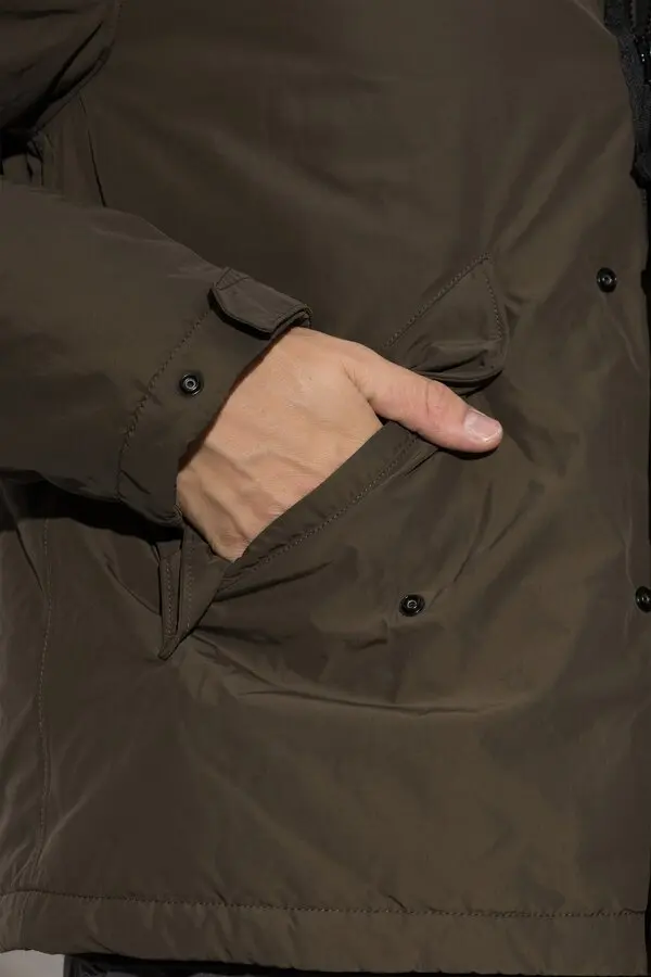 Stone Island Insulated Jacket With Logo Patch