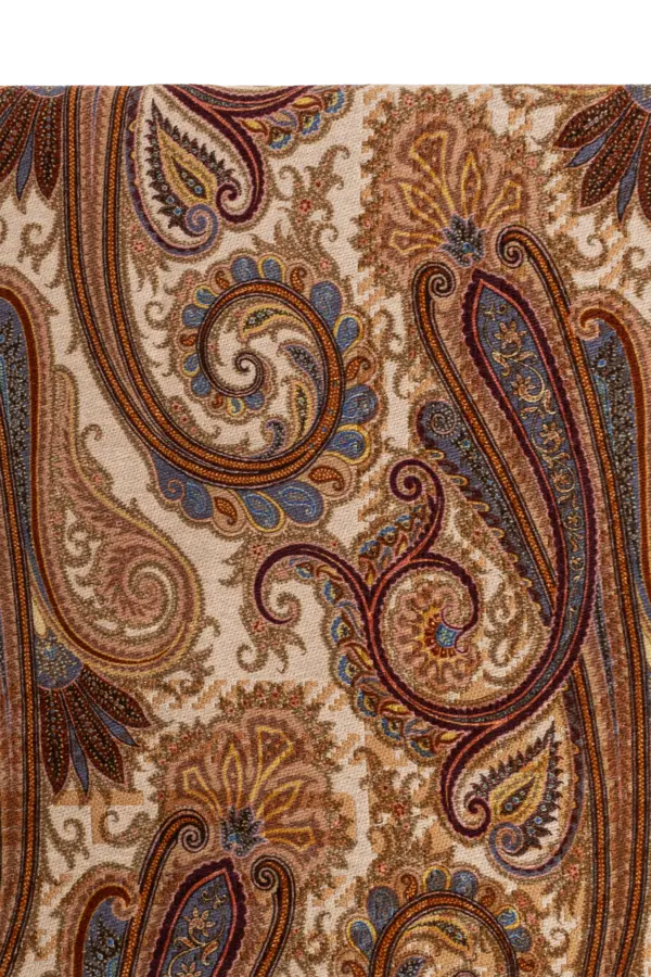 Etro Wool Scarf With Raw Edges