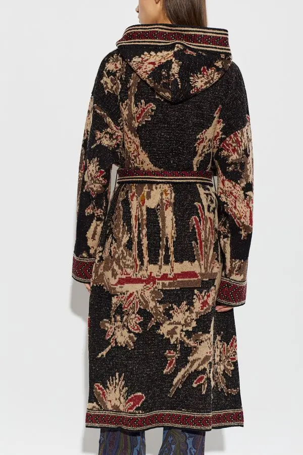 Etro Patterned Cardigan With Belt