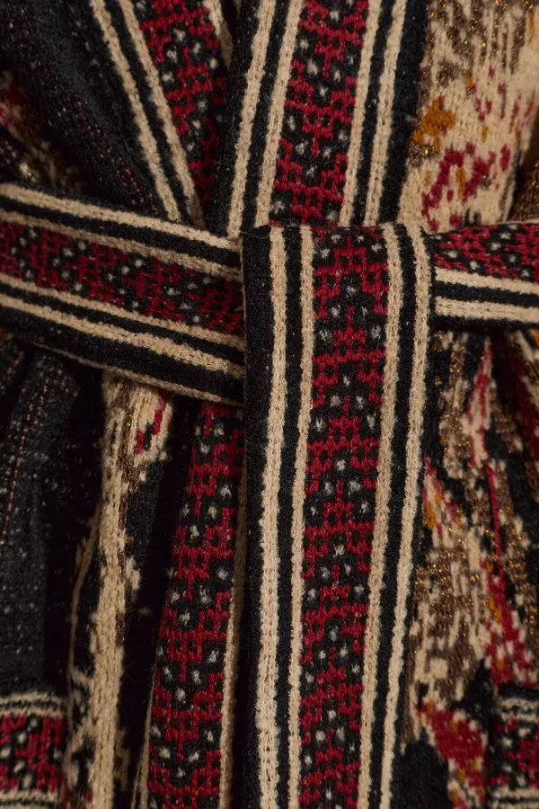 Etro Patterned Cardigan With Belt