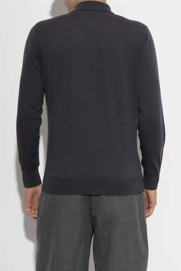 Eleventy Long-sleeve Polo