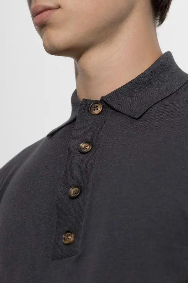 Eleventy Long-sleeve Polo