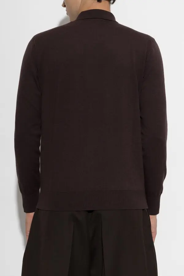 Eleventy Long-sleeve Polo