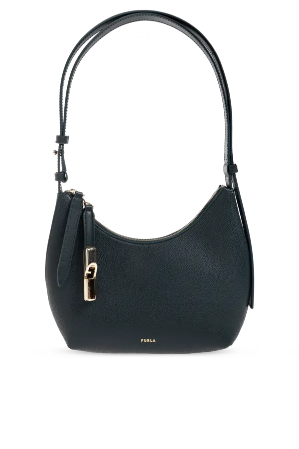 Furla Leather Bag ‘goccia S - Green
