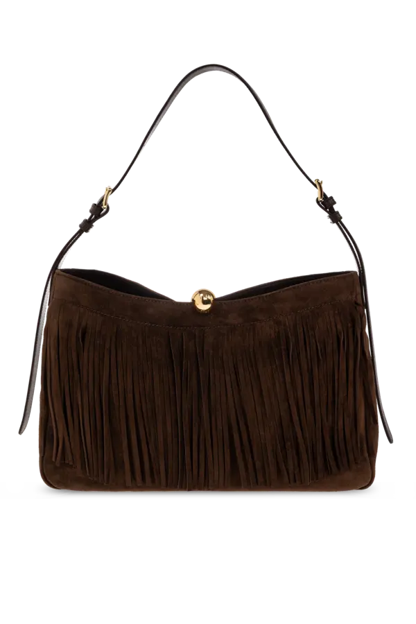 Furla Suede Bag ‘sfera Soft L - Brown