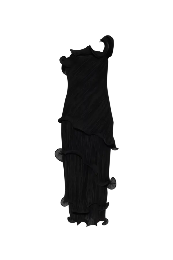 Cult Gaia Payton Asymmetrical One-shoulder Maxi Dress - Black