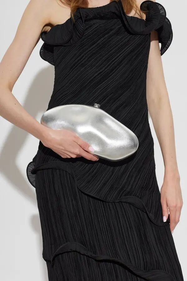 Cult Gaia Leather Clutch ‘the Caldera