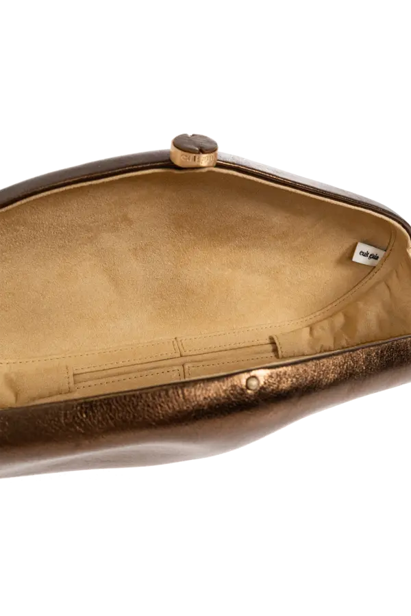 Cult Gaia Leather Clutch ‘the Caldera