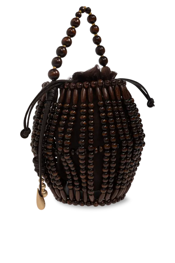 Cult Gaia Lanterna" Beaded Bucket Bag
