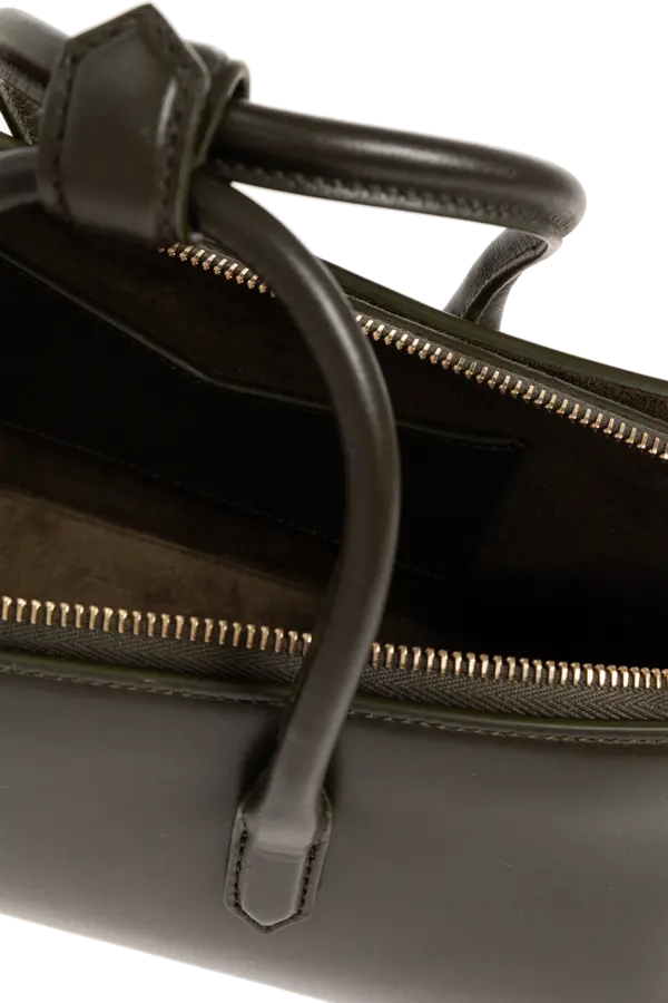 Alaïa Delta' Bag In Calfskin And Lambskin Leather - Brown
