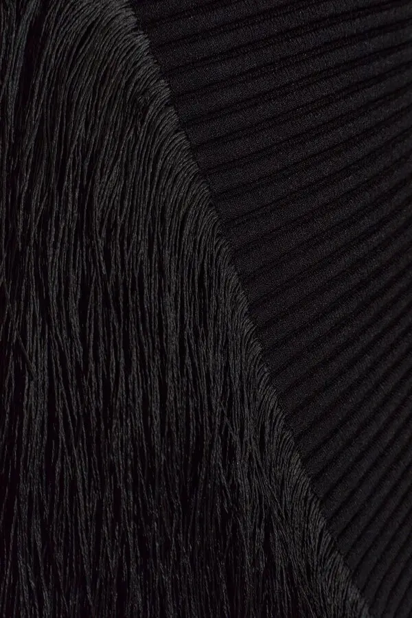 Alaïa Asymmetrical Fringe Knit Dress