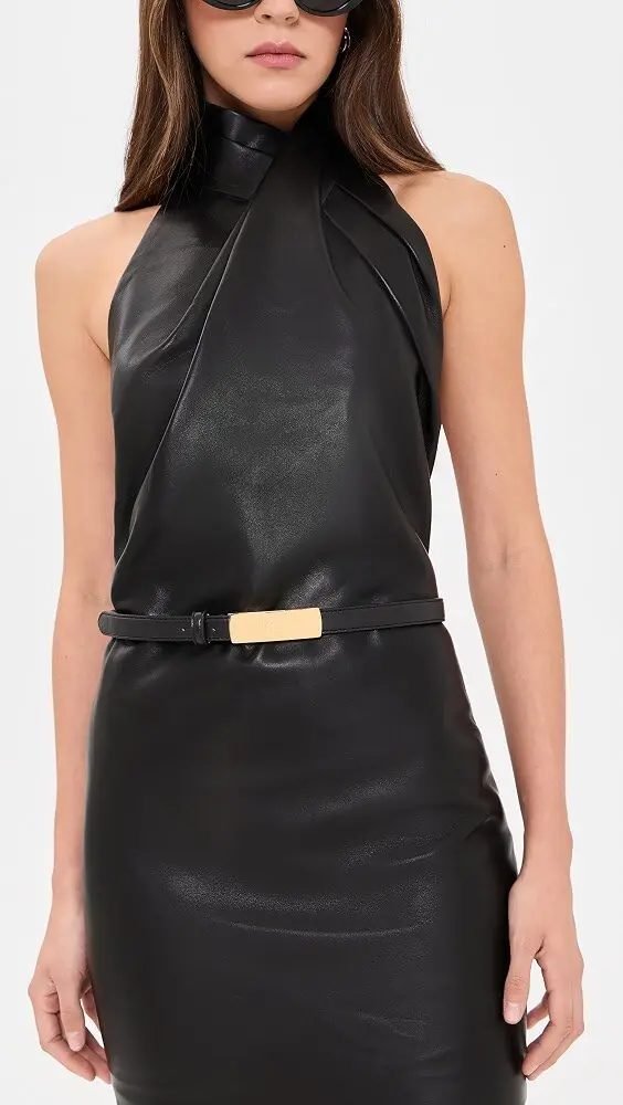 Balmain Smooth Leather Belt