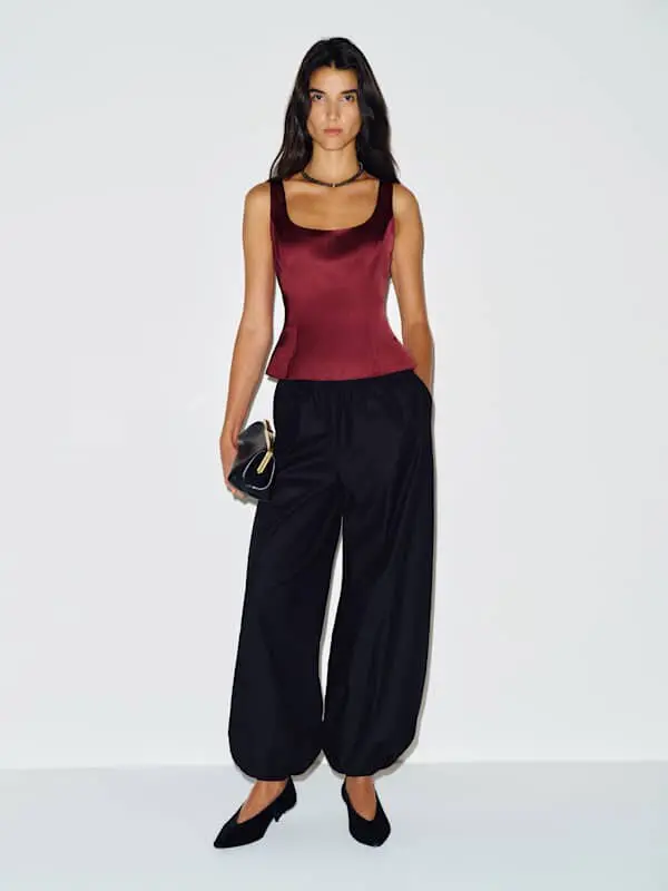 REFORMATION Hetty Top Deep