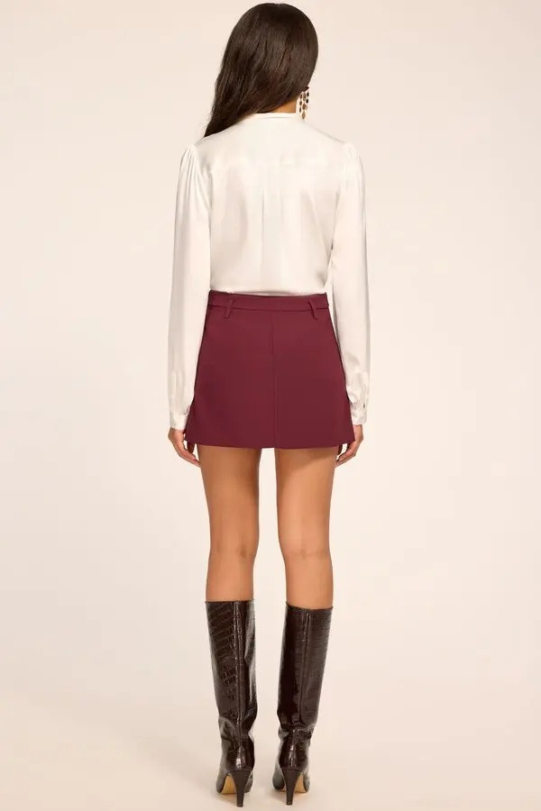 Ramy Brook Allie Zip Front Mini Skirt