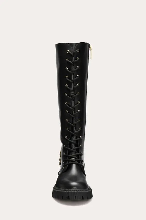 Ramy Brook Valentina Buckled Tall Combat Boot
