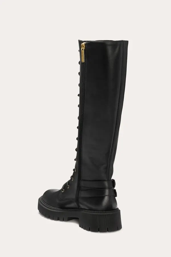 Ramy Brook Valentina Buckled Tall Combat Boot
