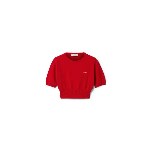 Miu Miu Cropped Cashmere Sweater