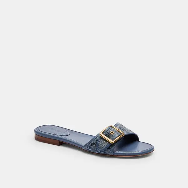 COACH OUTLET Margot Flat Sandal In Crystal Signature