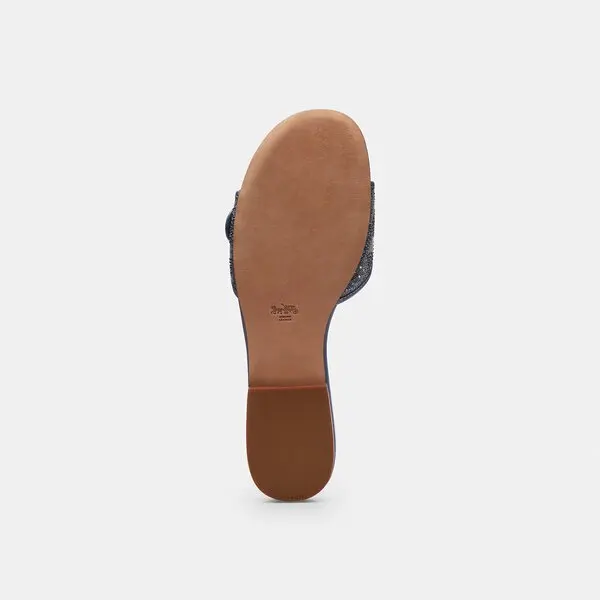 COACH OUTLET Margot Flat Sandal In Crystal Signature