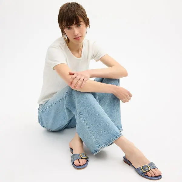 COACH OUTLET Margot Crystal Signature Flat Sandal