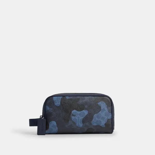 COACH OUTLET Small Travel Kit In Signature Camo Print - Green/black