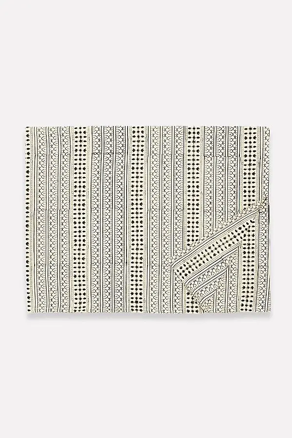 ANCHAL Graphic Block Print Tablecloth