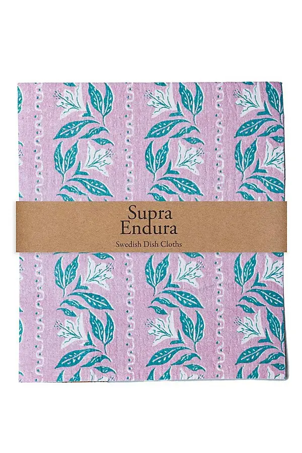 SUPRA ENDURA Swedish Dishcloth 3 Pack - Block Print