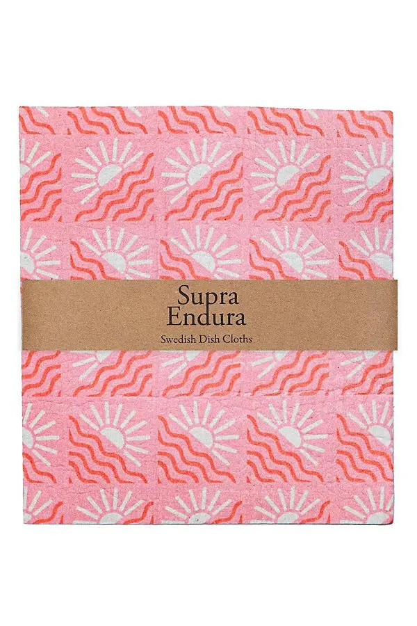 SUPRA ENDURA Swedish Dishcloth 3 Pack - Sunset Print